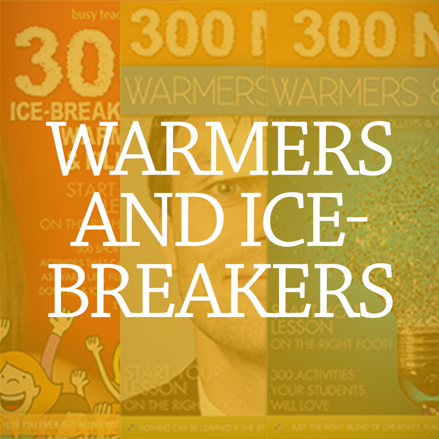 Warmers, Fillers, Ice-Breakers – The Busy Teacher Store