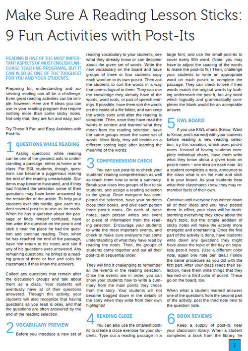 How to Teach Reading Like a Pro: ESL Reading Activities – The Busy ...