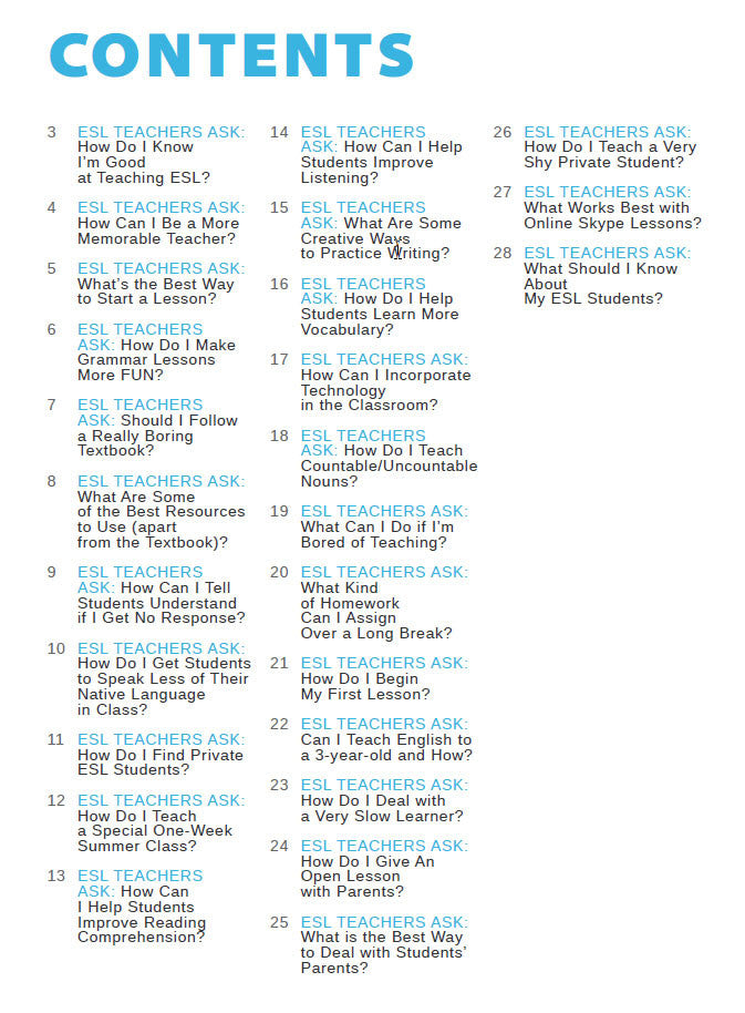 ESL Teachers Ask: Answers To The Most Common Questions – The Busy ...